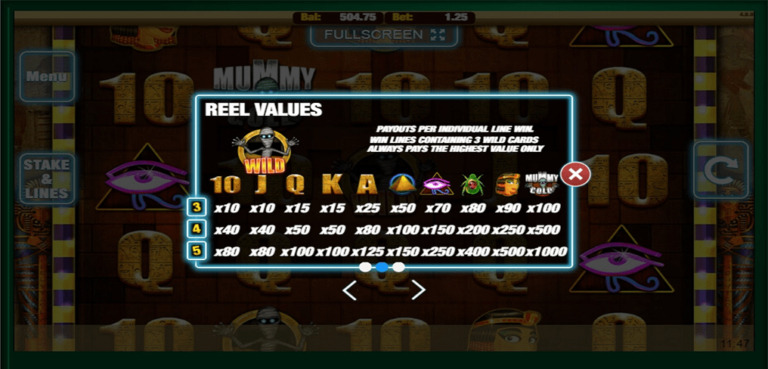 Mummy Gold Slot Online : Spin With the Mummy!